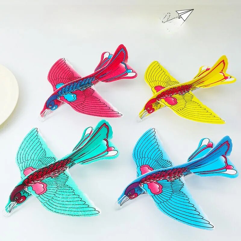 Сбалансированный метательный планер 'Летающая птица': научно-образовательный конструктор для детей, уличная игрушка с ностальгическим DIY-взаимодействия