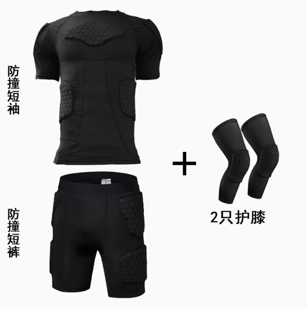 Футбольный костюм, защитное снаряжение, антиударный, антипадение, тренировочный костюм вратаря, комплект футболок NFL, лыжные наплечники, спортивное оборудование