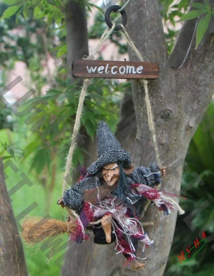 Подвесной оберег Баба Яга от Бефании, эксклюзивный