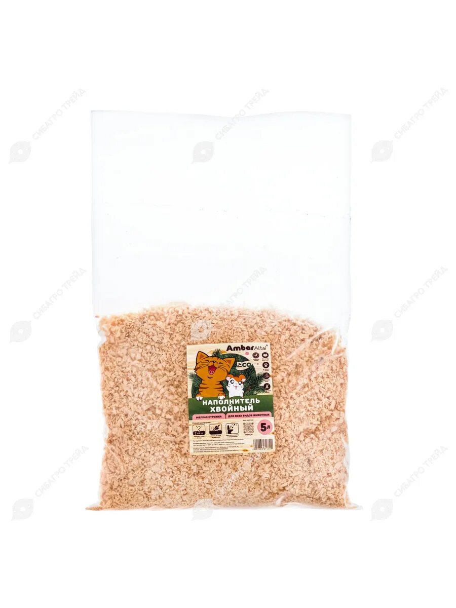 Наполнитель опилки "AmbarAltai" Мелкая стружка