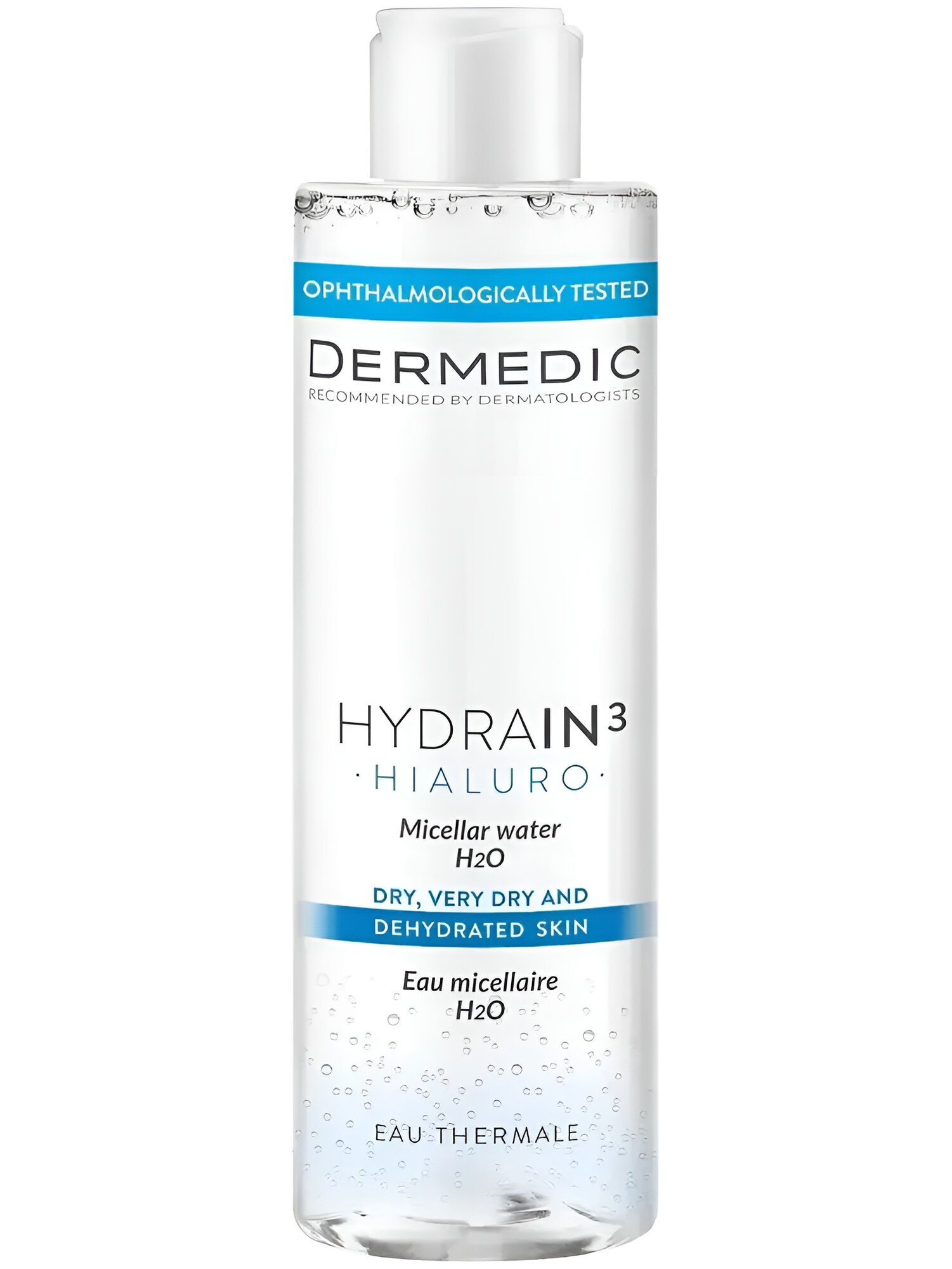 Мицеллярная вода Dermedic Hydrain3 H2O, гипоаллергенная, для снятия макияжа, 200 мл