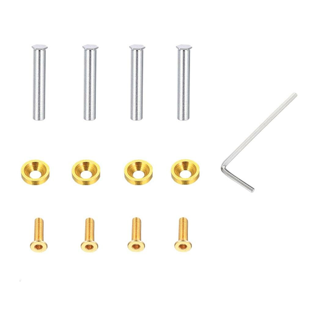 Комплект винтов и гаек для крепления вентиляторов в ПК, Золото