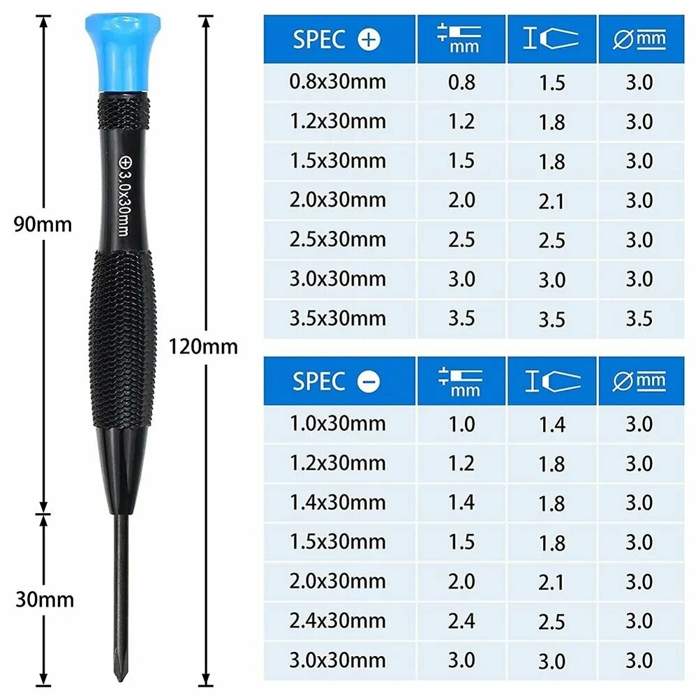 Набор отверток Torx 30 в 1 Набор магнитных прецизионных отверток DIY и инструменты (черный)