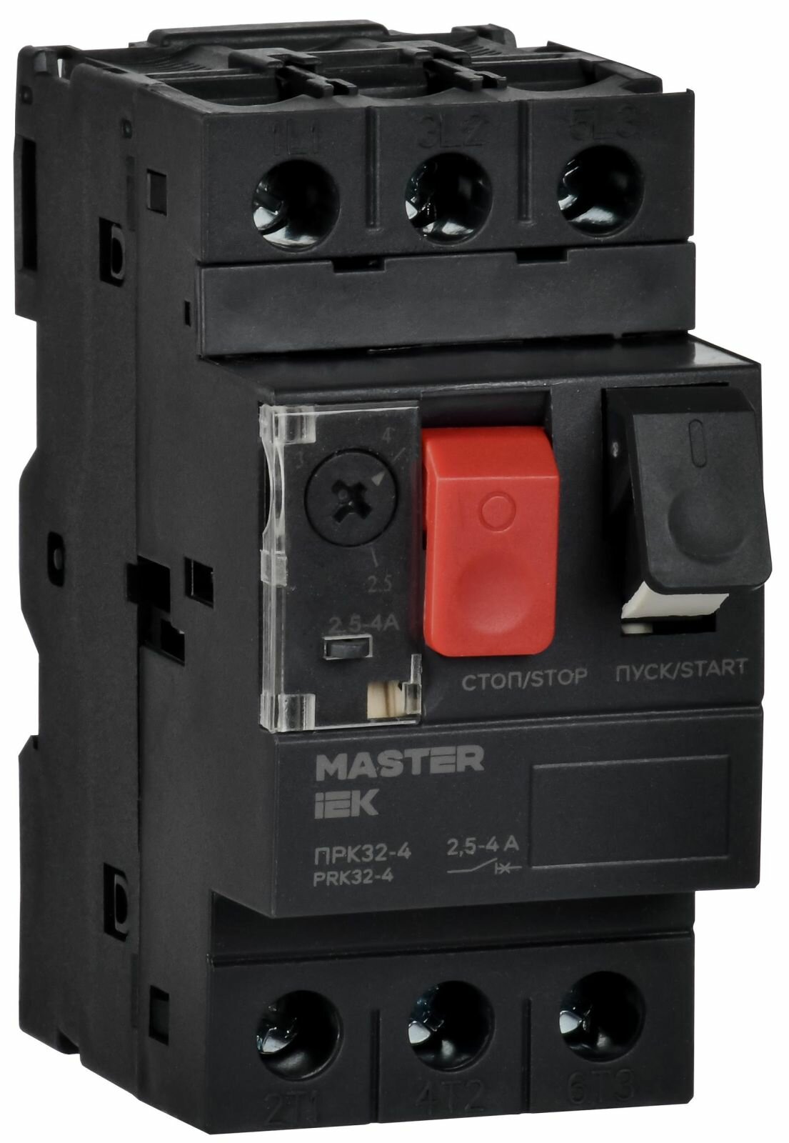 Пускатель IEK ПРК32-4, In=4А, Ir=2.5-4А, напряжение Ue 660В, MASTER