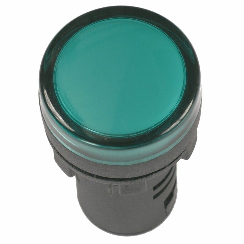 Лампа сигнальная IEK диаметр ом 16 мм, зеленого цвета, светодиодная, на напряжение 24 В