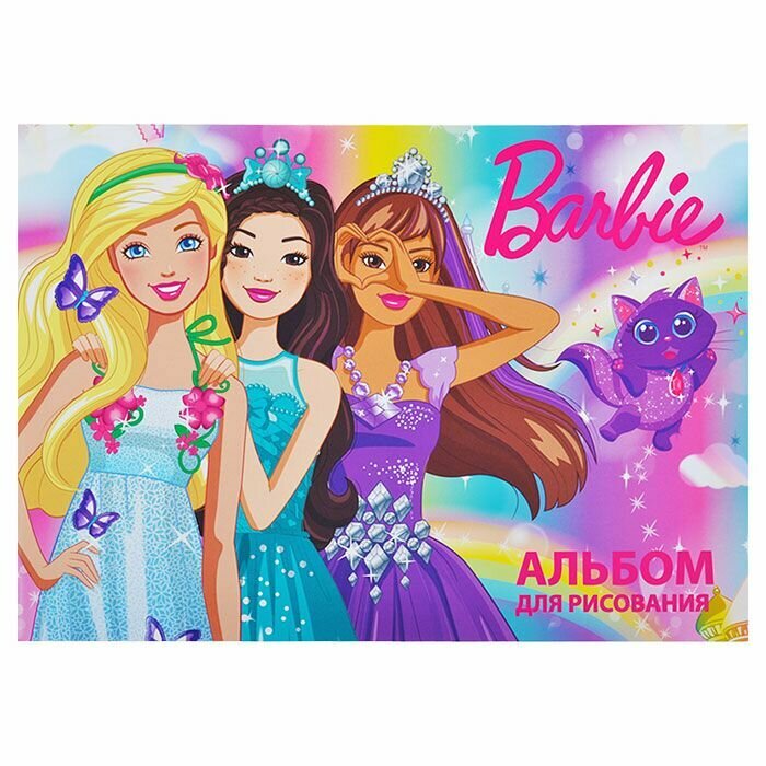 Альбом для рисования Centrum "Барби", 24 листа, А4, на скрепке