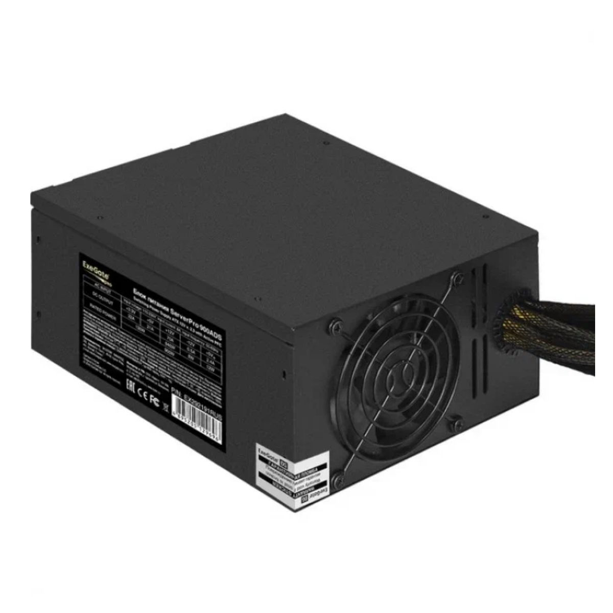 Серверный БП ExeGate ServerPRO-900ADS черный, мощность 900Вт, ATX, APFC, КПД 82% (80 PLUS)