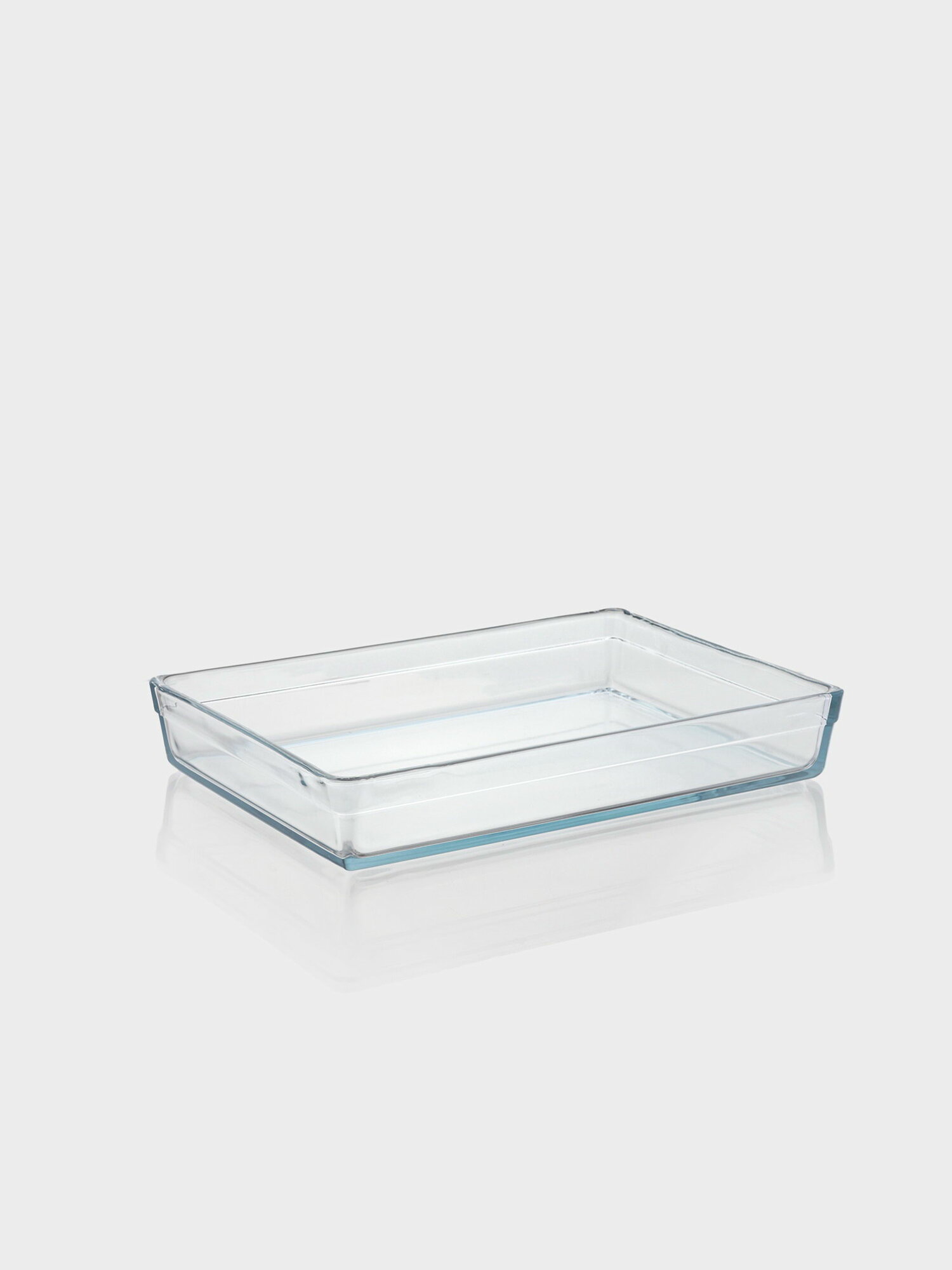 Форма для выпечки и запекания Borcam, 36.7x25.7x6 см, жаропрочное стекло, прозрачная