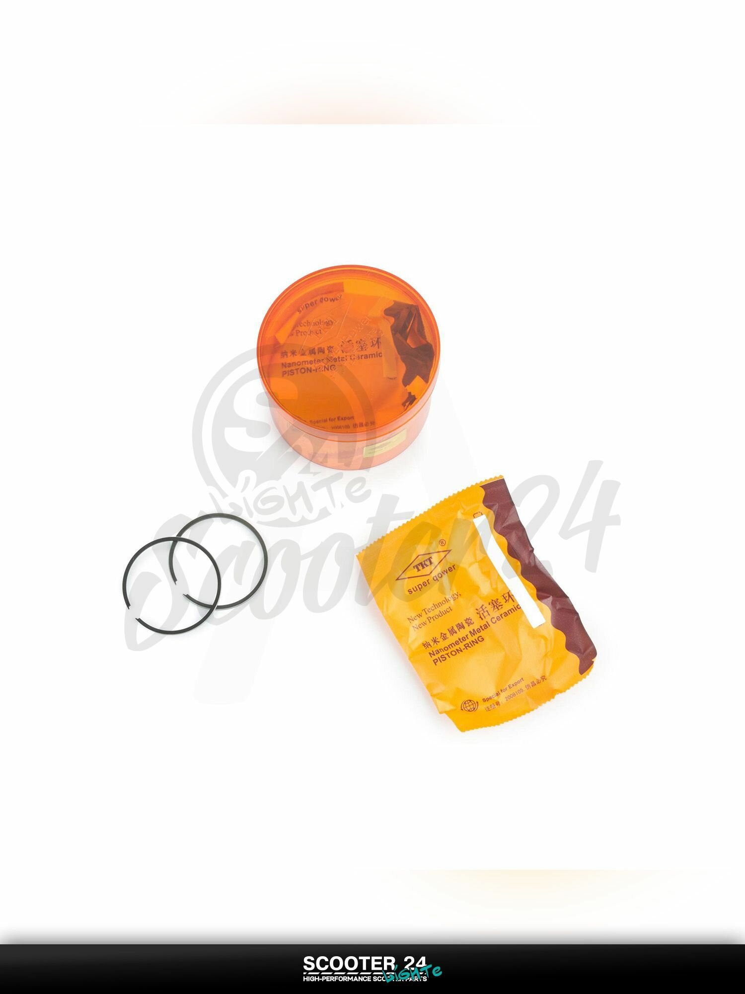 Кольца комплект на скутер Ямаха Джог / Yamaha Jog с двигателем 3KJ 50 0,25 ( 40,25, 2JA/3KJ) "TKT"