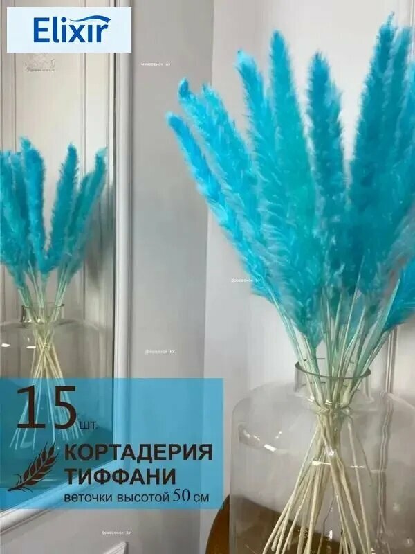 Сухоцветы Камышовая трава, 50 см, 70 гр, 15 шт