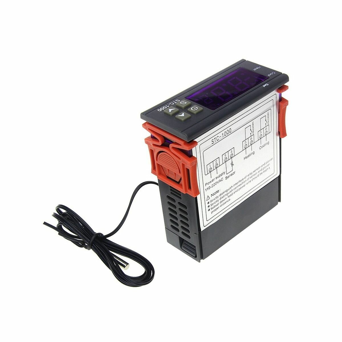 Светодиодный цифровой регулятор температуры STC-1000 AC 110-220V 10A Релейный терморегулятор Термостат для нагревателя Морозильная камера Холодильник