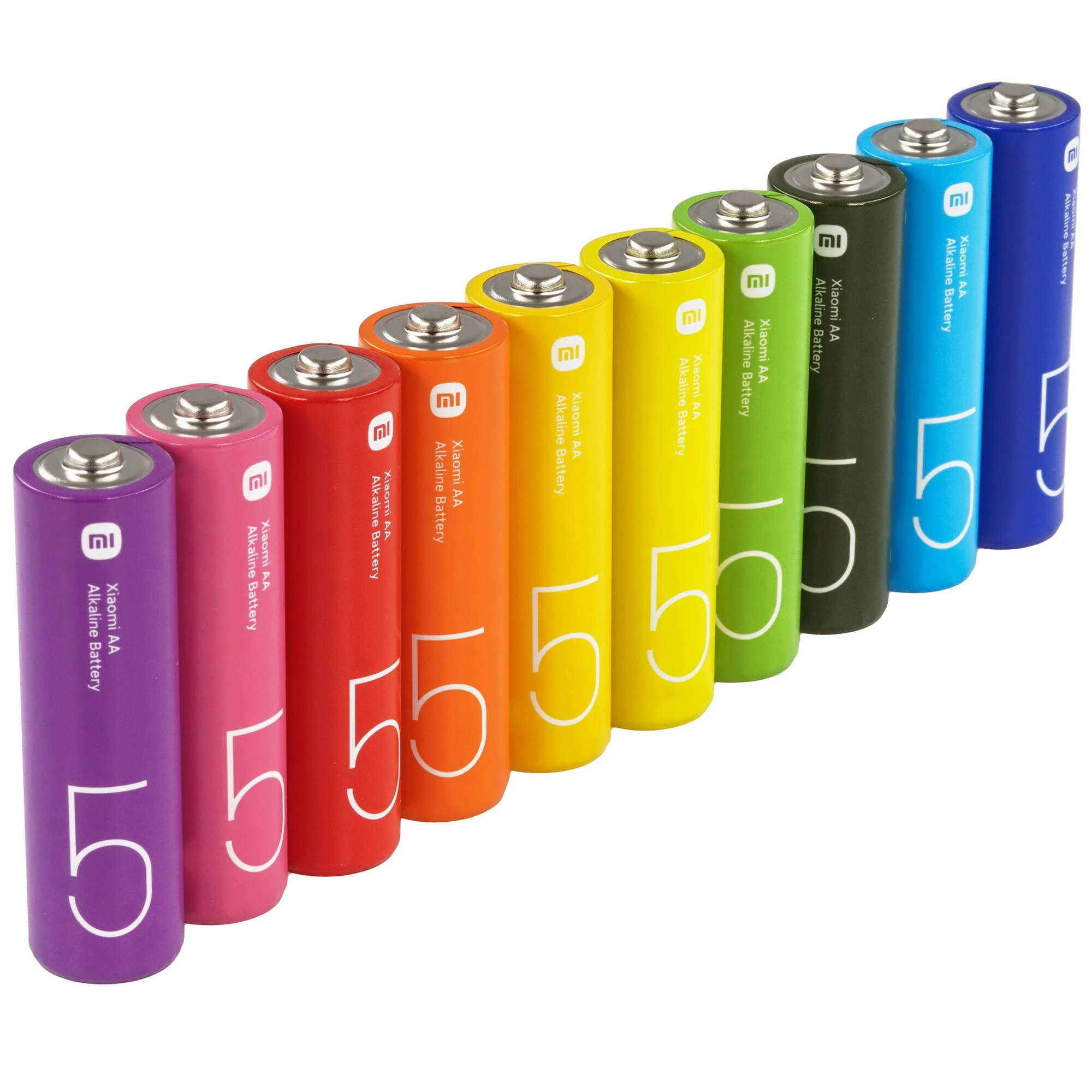 Батарейка Xiaomi AA Rainbow Batteries LR6 ( BHR5393GL ), 10 Штук в блистере.