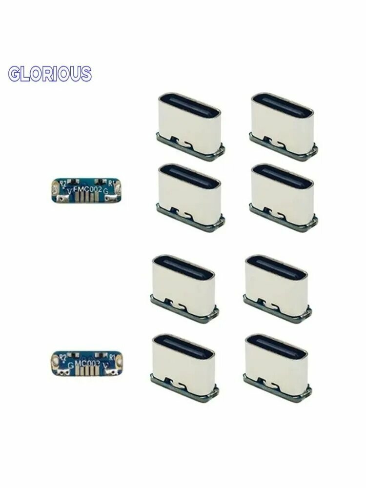 Разъем Type-C Для Зарядки 5Pin SMD SMT USB Коннектор Женский 10 Шт. Пайки На PCB DIY Ремонтный Адаптер