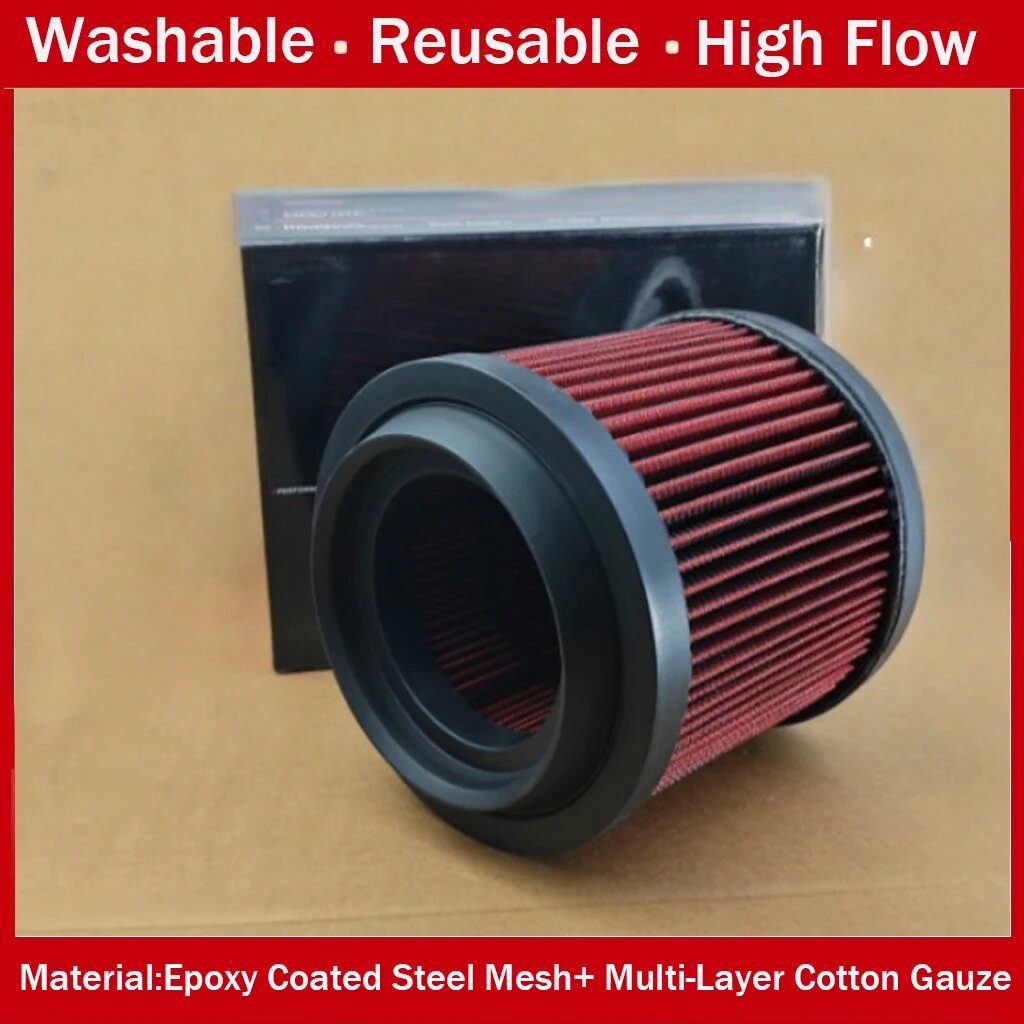 Высокопроизводительный воздушный фильтр для автомобиля MB3Z9601A MB3Z-9601-A для Ford Bronco (U725) 2023 2024 2.3T 2.7T 2021 2022, моющийся, многоразовый