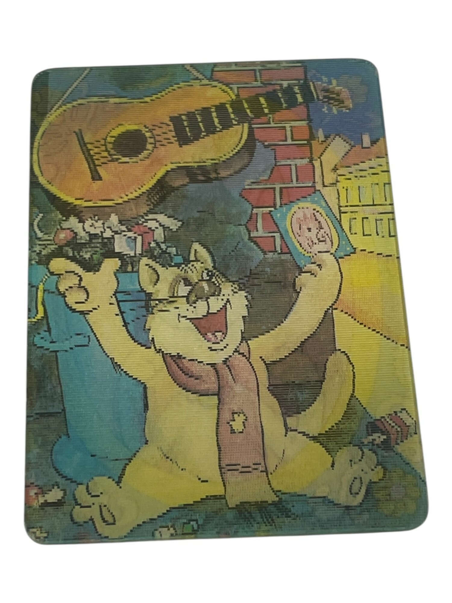 Советский винтажный переливающийся календарь, советская мультипликация, сделано в СССР