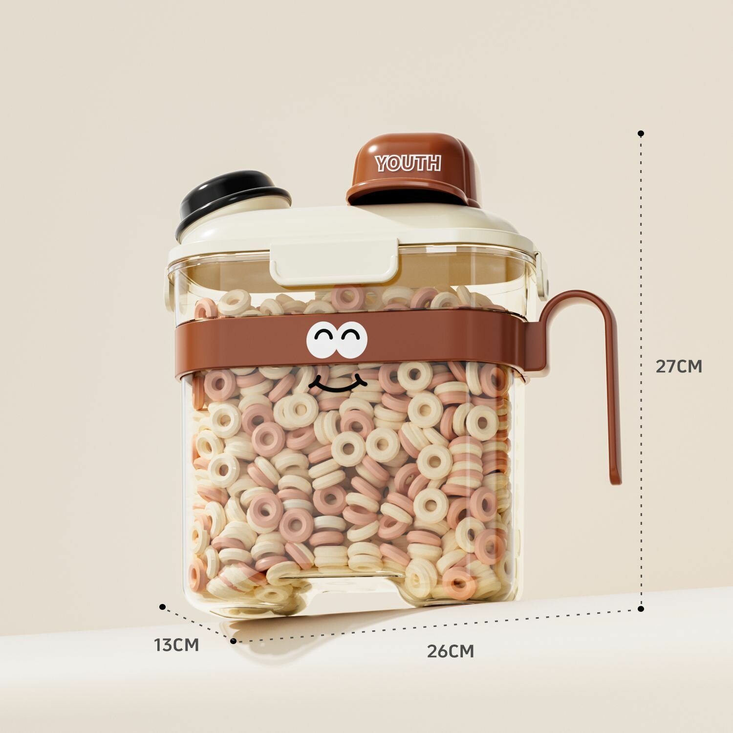 Герметичный контейнер для хранения сухих продуктов, контейнер для хранения зерна, влагонепроницаемый контейнер, контейнер для чая, контейнер для хранения кухонных специй, герметичный контейнер