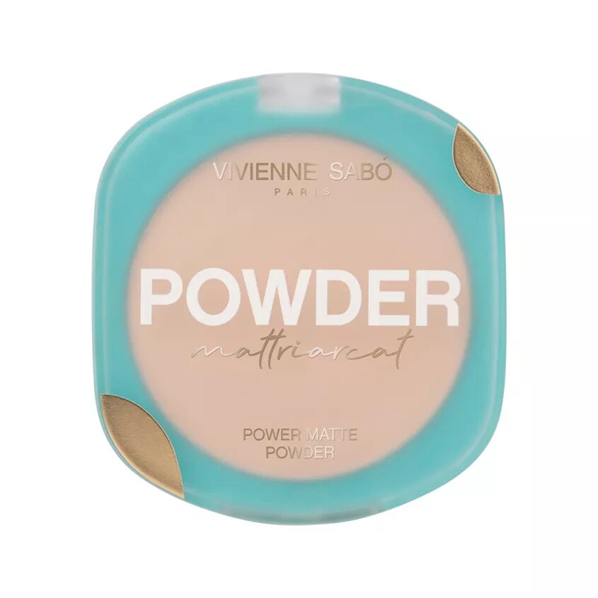 Пудра для лица VIVIENNE SABO MATTRIARCAT компактная матирующая тон 02 Бежевый
