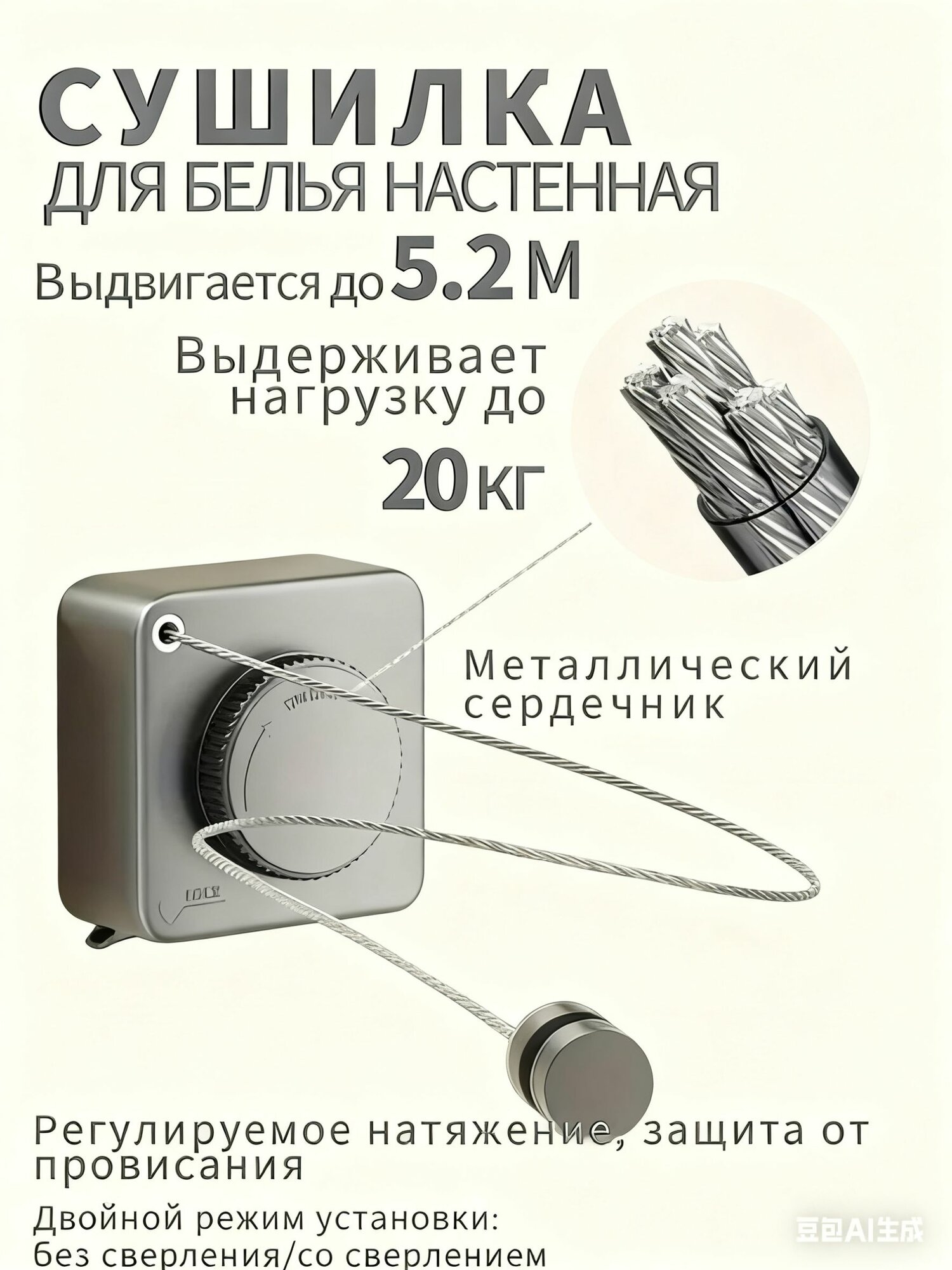 Веревка бельевая