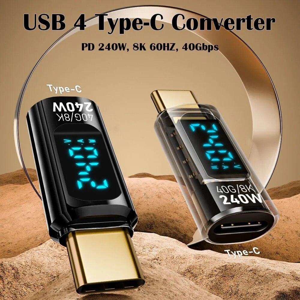 1 шт. Адаптер USB 4 Type-C — фото 1