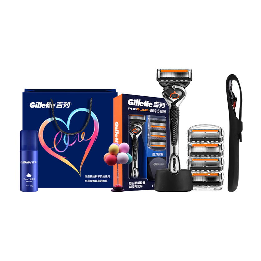 Бритва мужская Gillette Subtle Sharpness To Smoothness, 1 ручка 4 кассеты 1 подставка, черный (black), станок для бритья, полностью моющийся