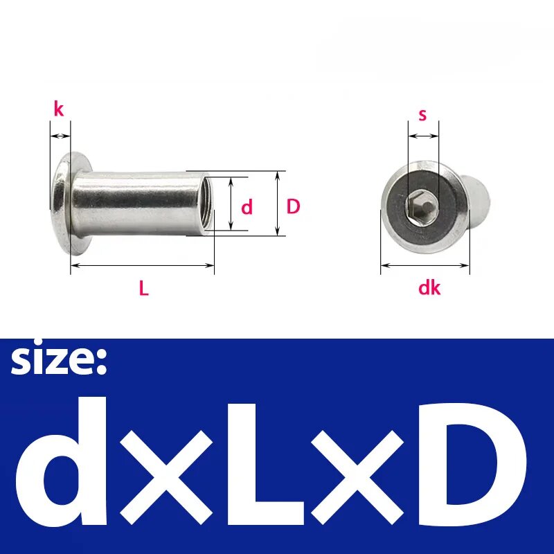 Гайки М3-М8 из нержавеющей стали 304 M5x50x6mm (5pcs)