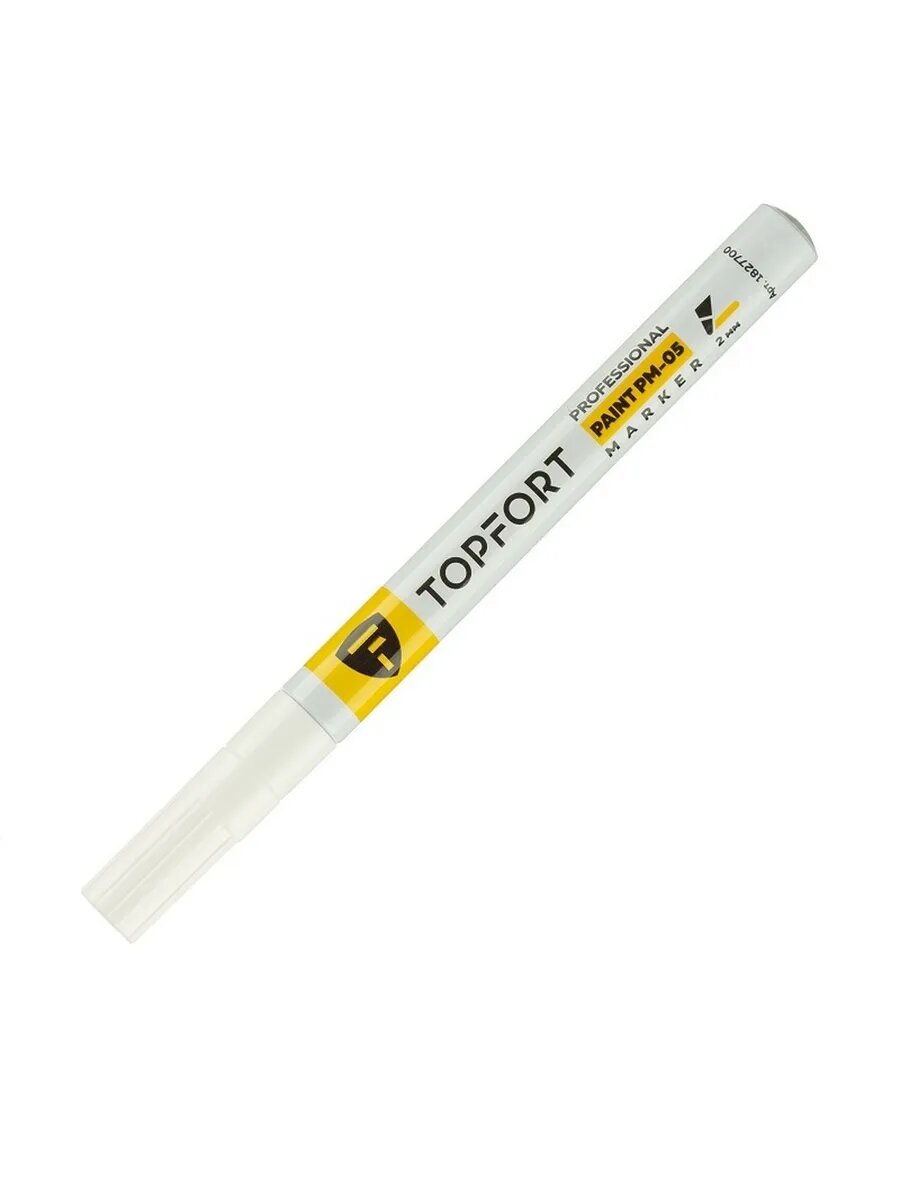 Маркер Topfort Paint, лаковый, нитро-основа, цвет белый, линия 2 мм