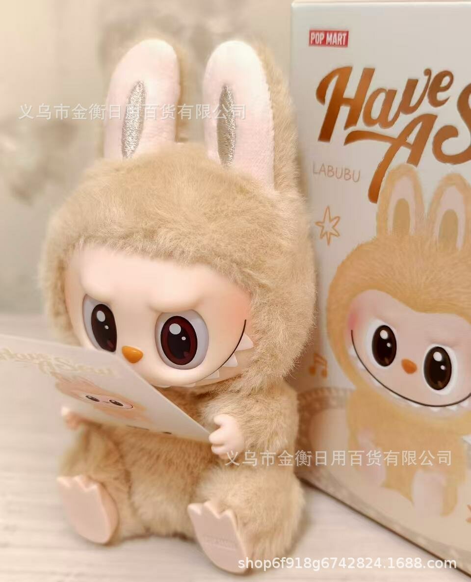 В наличии Bubble Mart Labubu Labubu виниловая фигурка лица макарон первого, второго и третьего поколения плюшевая игрушка