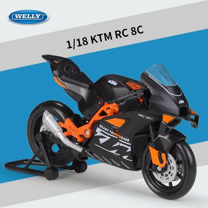 Welly 1:18 KTM RC 8C, черный