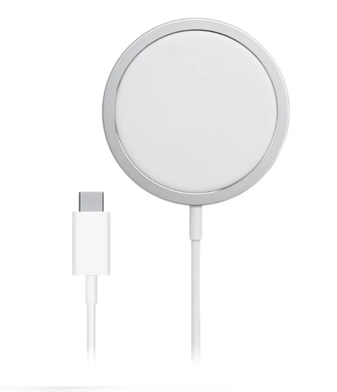 Беспроводное зарядное устройство MаgSafe, для iPhone, 15 W, белое