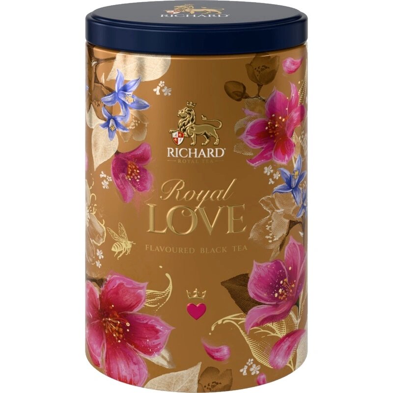 Чай Richard Royal Love черный, крупнолистовой, аромат, 80г