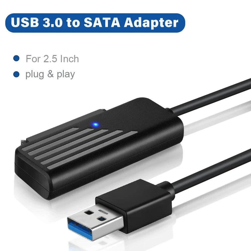 Конвертер USB 3.2/3.0 в SATA kebidu 2.5 дюйма USB3.0 to 2.5 cable
