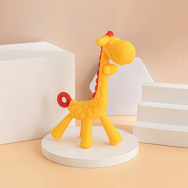 Силиконовый прорезыватель-игрушка Жираф, Yellow Giraffe