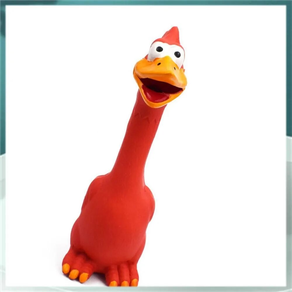 Игрушка-кричащая курица для собак