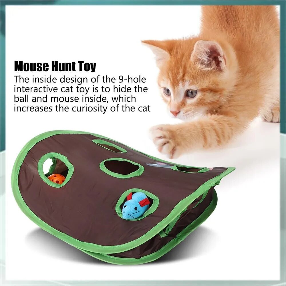 Игрушка для кошек, с колокольчиком, для увлекательной охоты