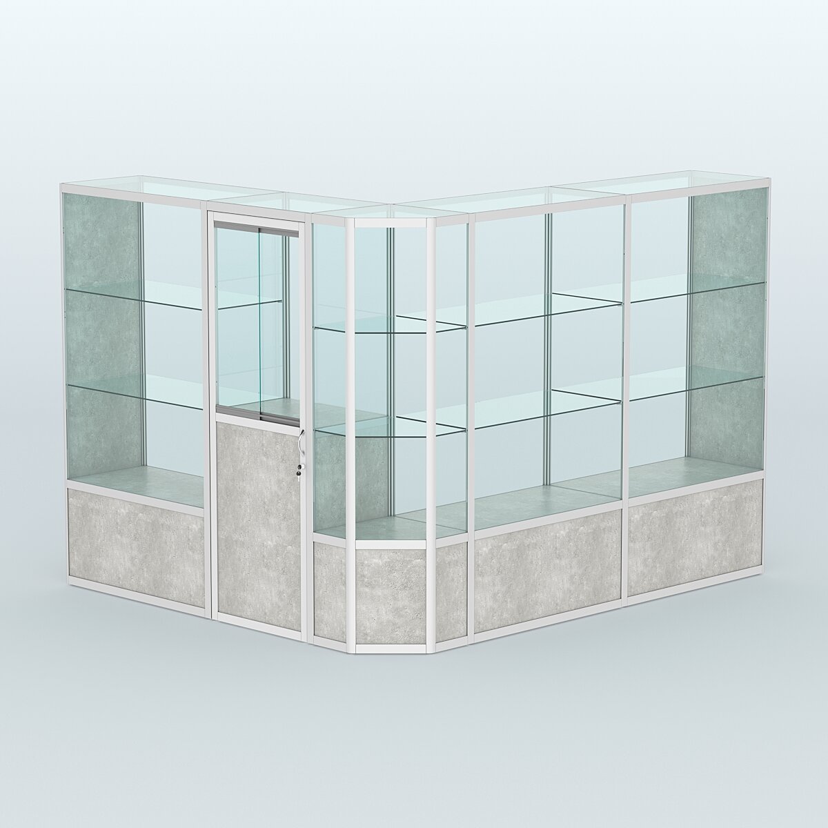 Павильон из профиля угловой №3б (5,5 кв. м), Метрополитан Грей