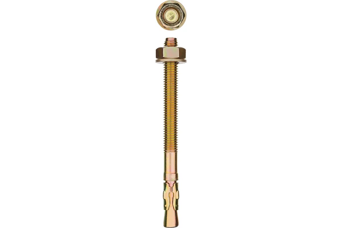 Анкеры клиновые ЗУБР М16х180 мм, 10 шт, толщина основания 160 мм