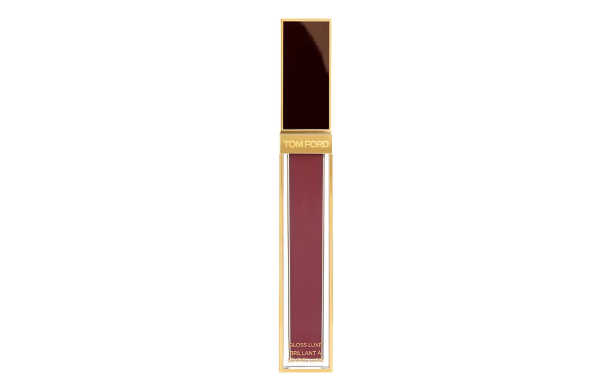 Жидкая помада женская TOM FORD Black Gold Lip Mirror, оттенок #04 EXQUISE Red Bean, Icy Clear Cameo Brown