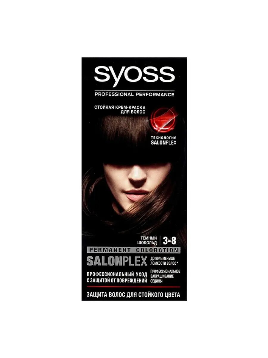 Краска для волос Syoss темный шоколад 3-8 115 мл