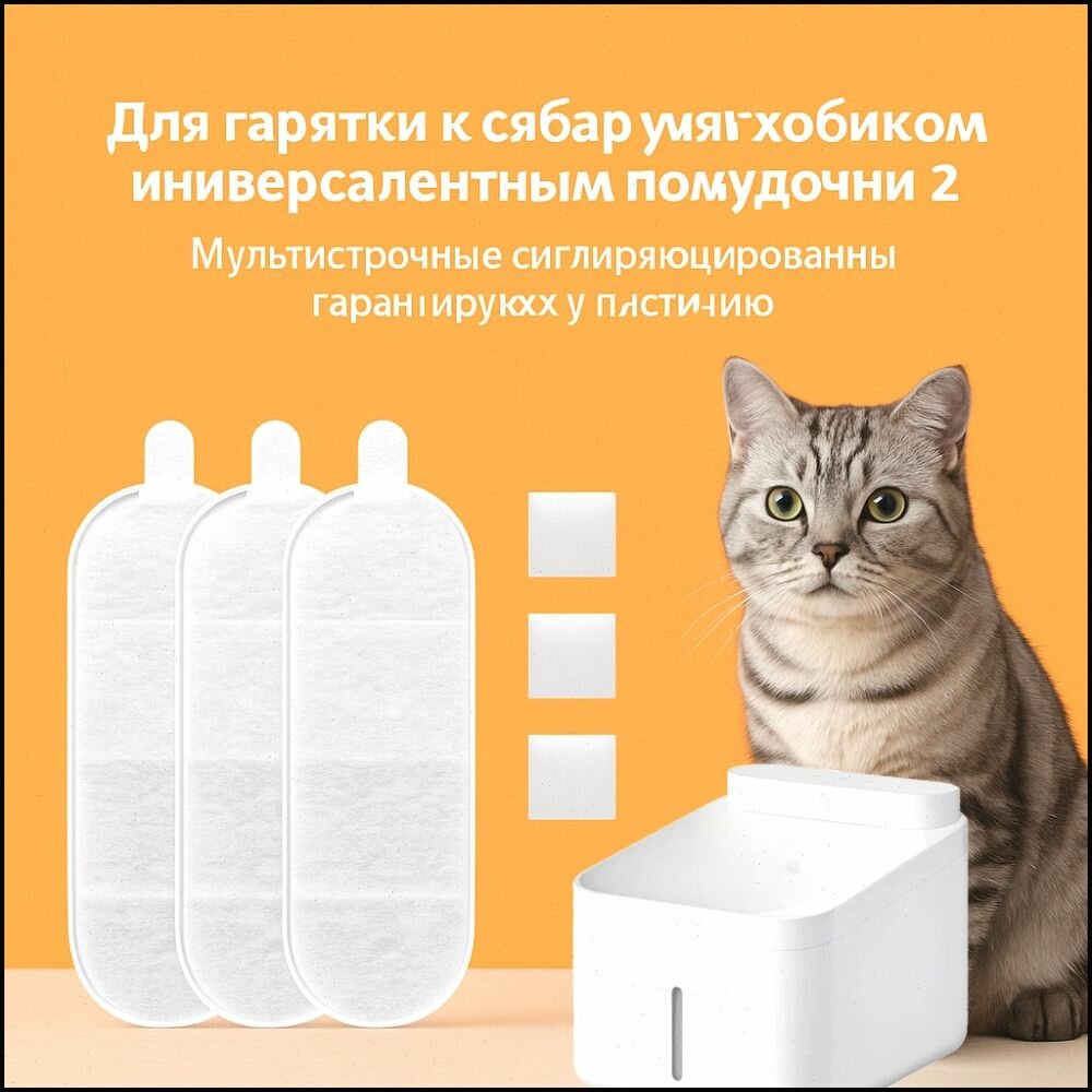 Набор фильтров для умной поилки Xiaomi Smart Pet Fountain 2 для кошек и собак