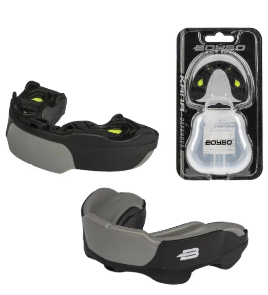 Капа BoyBo Defender BD150 Premium, одночелюстная, серый