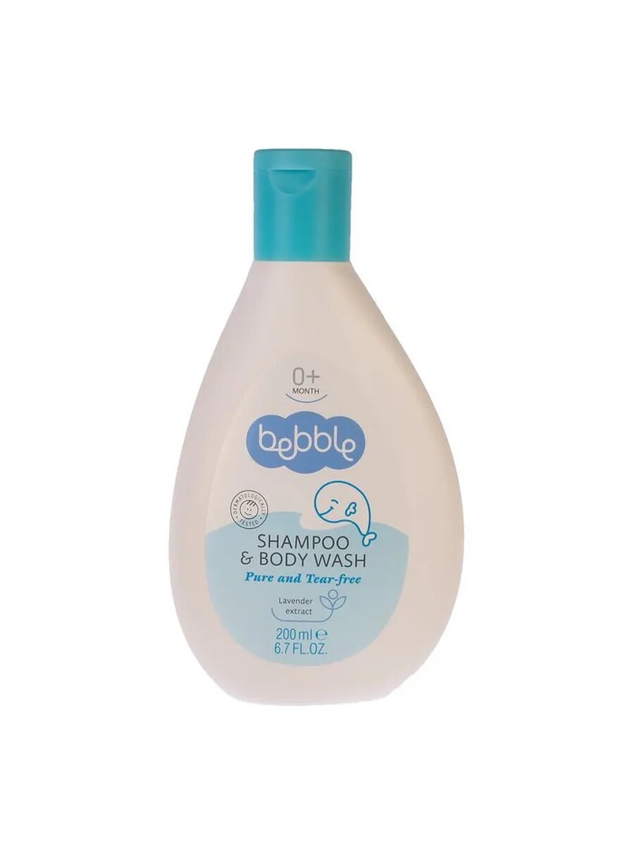 Bebble Шампунь детский для волос и тела, шампунь, 200 мл, 1