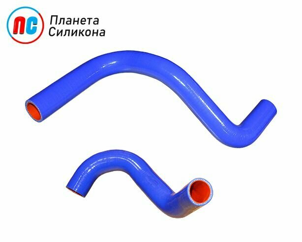 Силиконовые патрубки радиатора Chevrolet Lacetti 1,4-1,6L с АКПП (комплект 2 шт.) 96553300