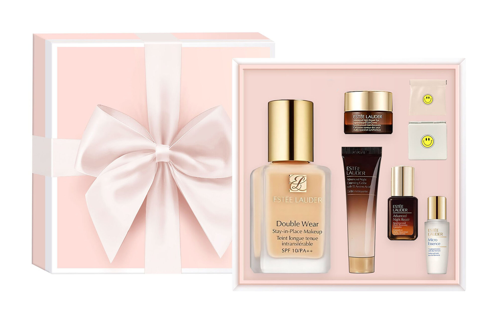 Набор макияжа женский ESTEE LAUDER DW с накладной помадой в коробке, подарочный, натуральный, стойкий, разглаживающий