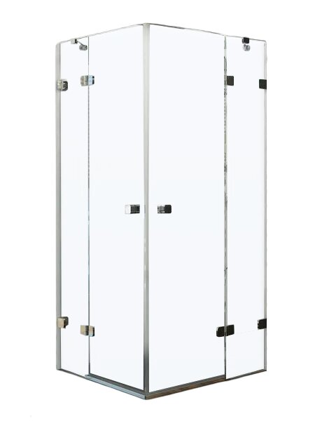 Душевой уголок Ravak Brilliant BSRV4-80 без поддона, стеклянный, 80x80, с распашными дверями, квадратный