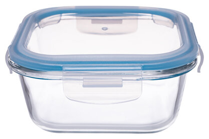 Контейнер стеклянный квадратный 1200мл с крышкой для еды, запекания, СВЧ, Appetite