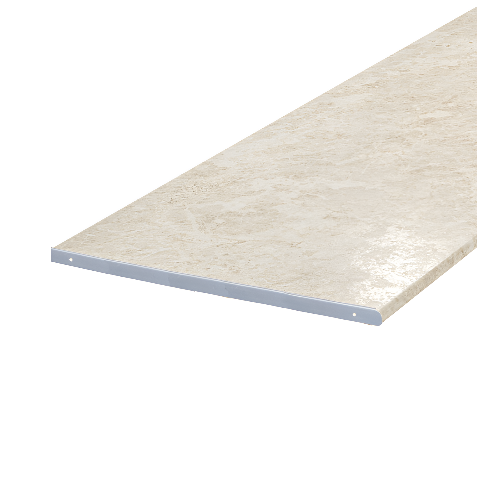 Столешница для кухни Скиф 45х60x2,6см с торцевыми планками. Цвет - Королевский опал светлый