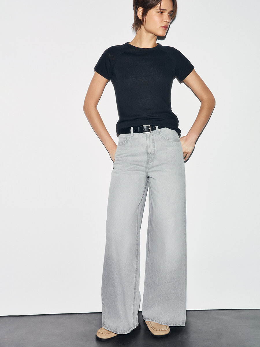 Джинсы широкие mixmatch 