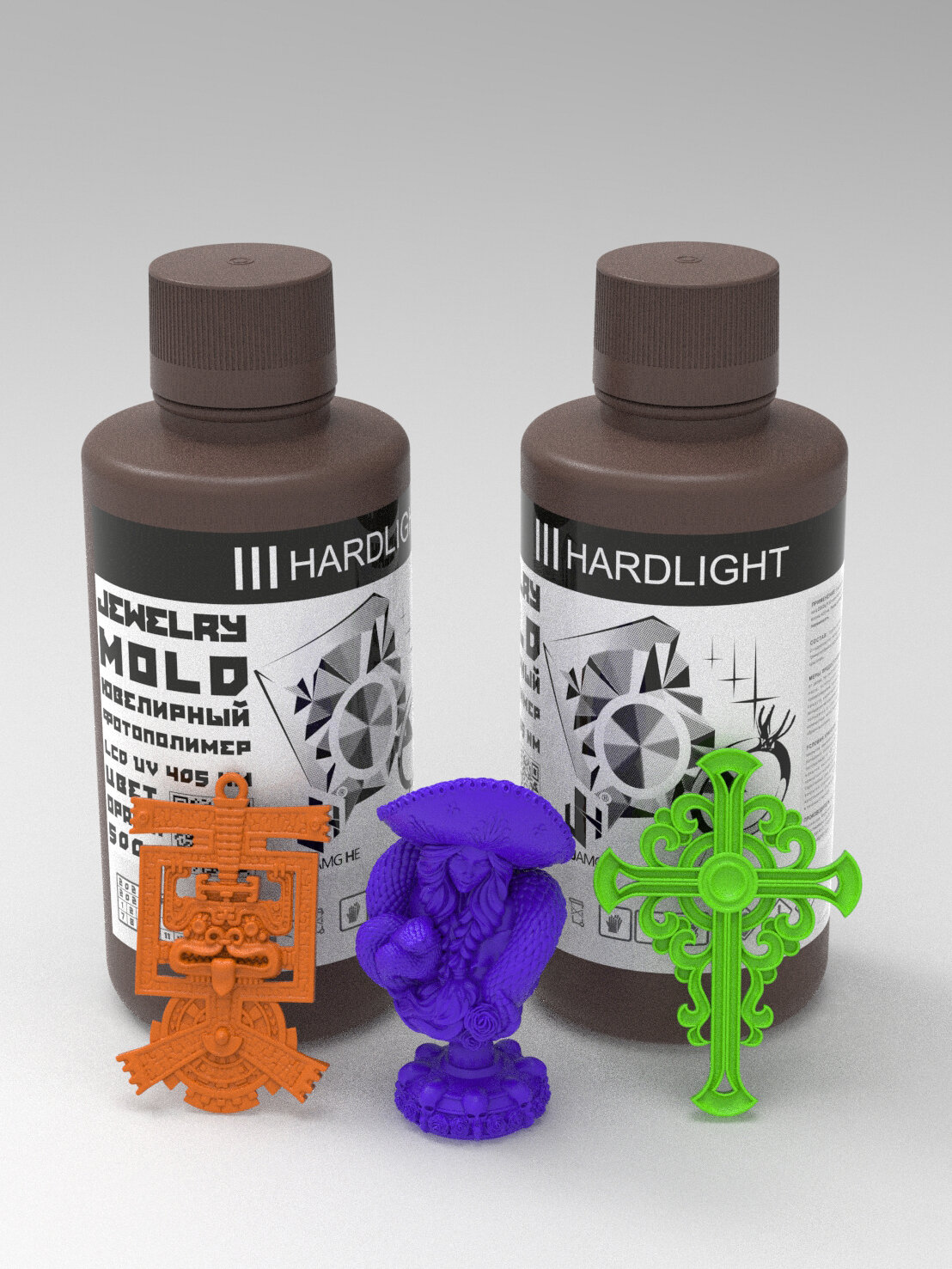 Фотополимер "Ювелирный" JEWELRY MOLD 500 г Оранжевый, 405 нм УФ