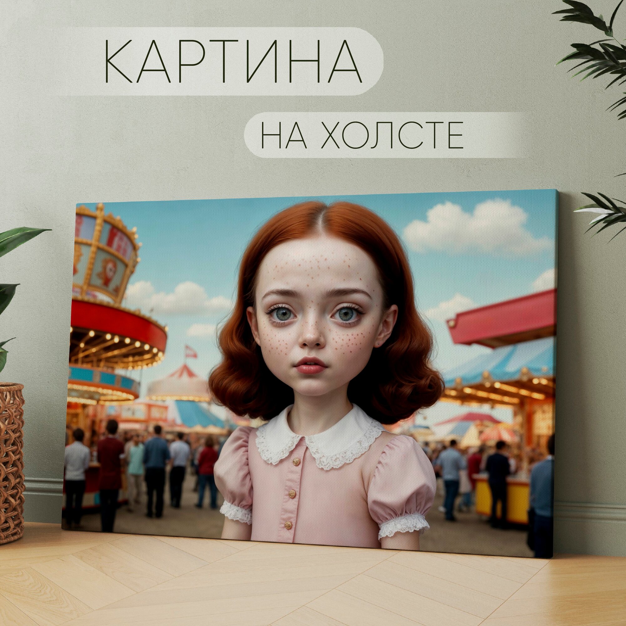 Картина на холсте Кукла (4) 50х70 см