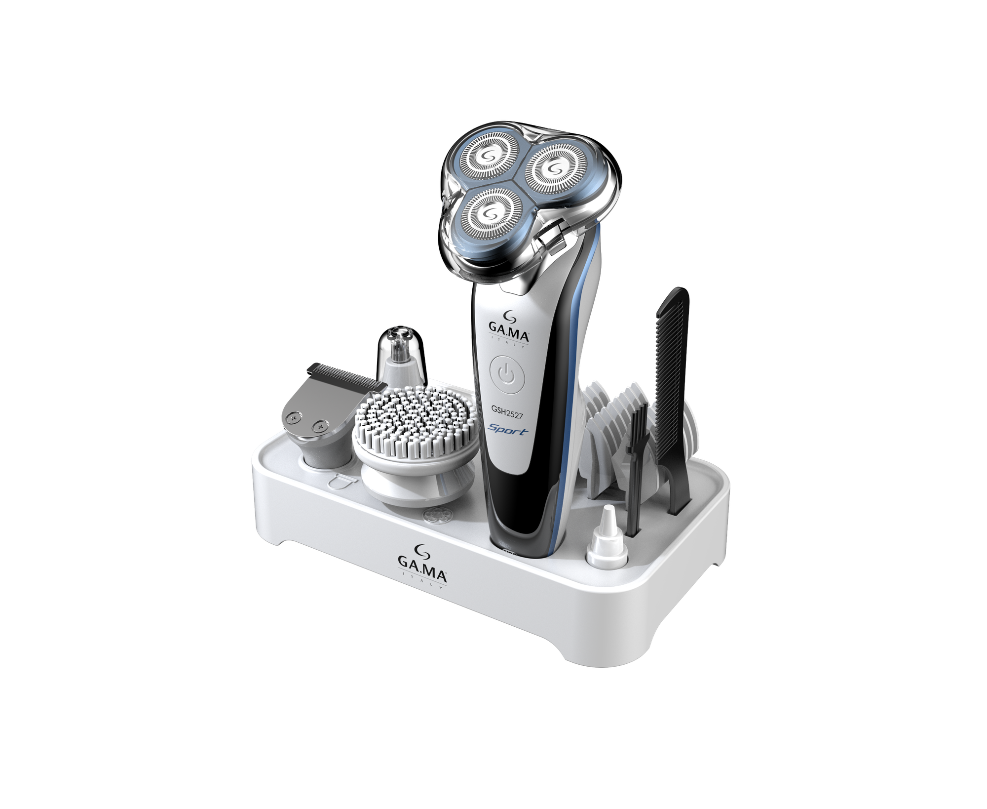 Электробритва мужская для бороды с триммером с насадками